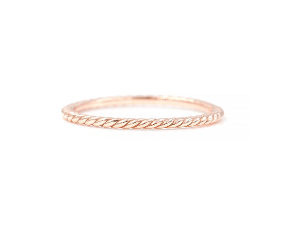 Twisted Wire Ring - Stacking Ring - Everett Jewelry