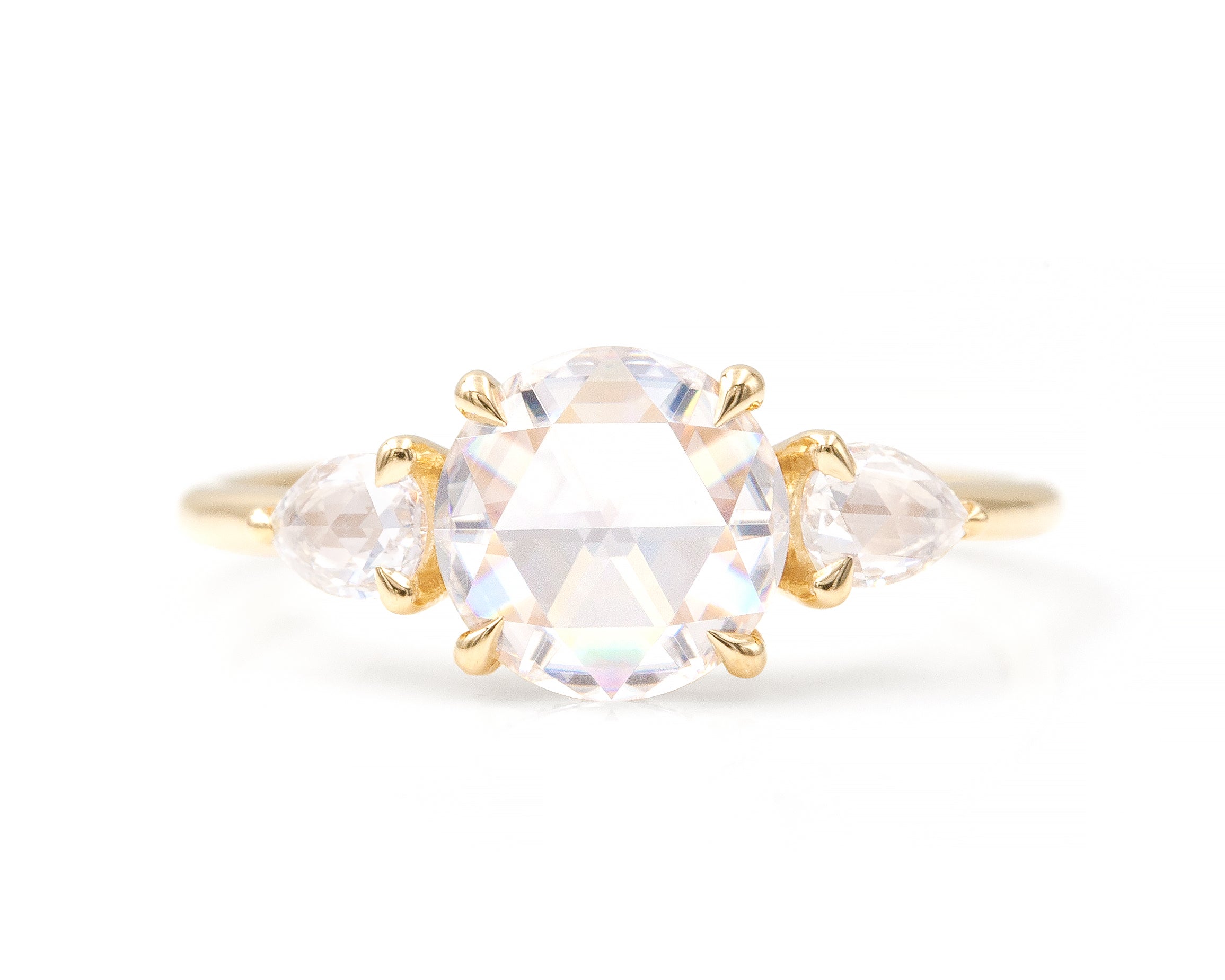 Moissanite Belladonna Ring | Rose Cut Moissanite – Everett